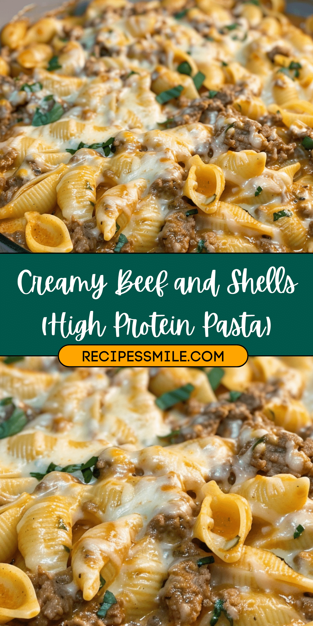 Creamy Beef and Shells (High Protein Pasta) - Recipes Smile