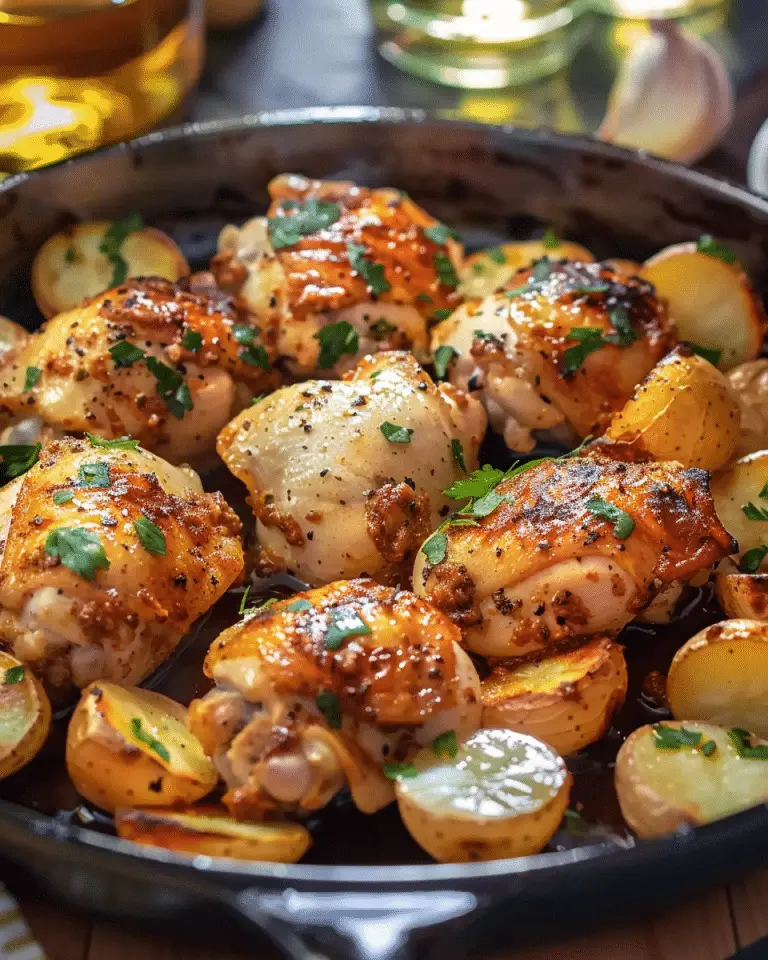 Garlic Parmesan Chicken and Potatoes (One-Pan Dinner) - Recipes Smile