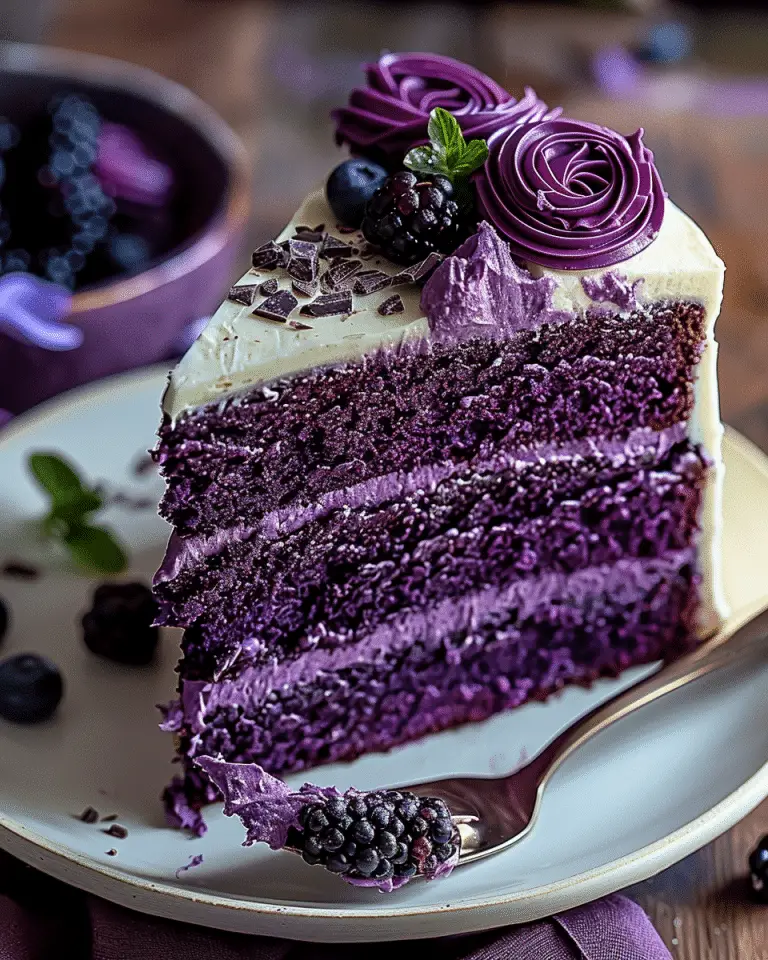 Purple Velvet Cake with White Chocolate Cream Cheese Frosting - Recipes ...