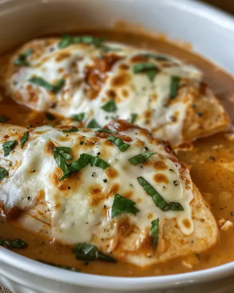 Slow Cooker Cheesy Mozzarella Chicken - Recipes Smile