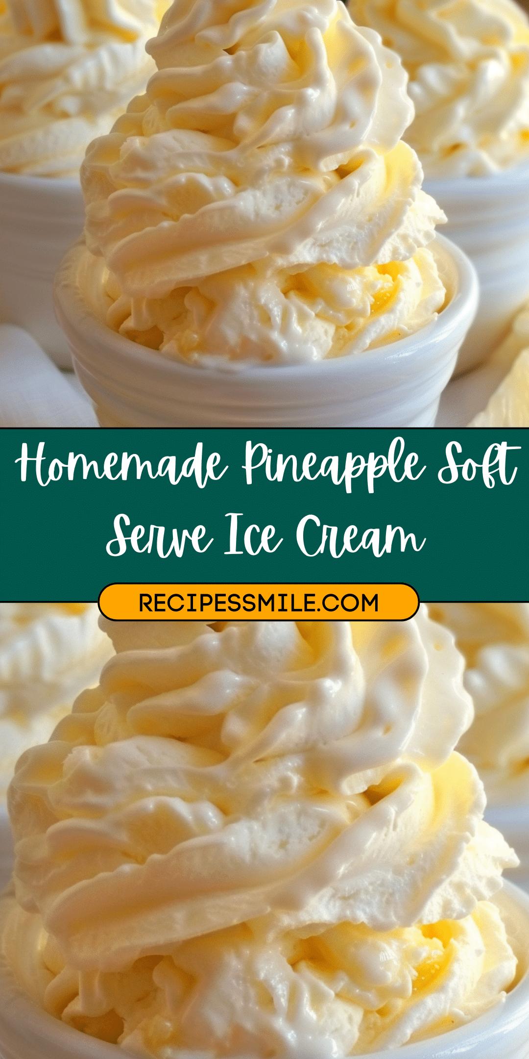 Homemade Pineapple Soft Serve Ice Cream - Recipes Smile