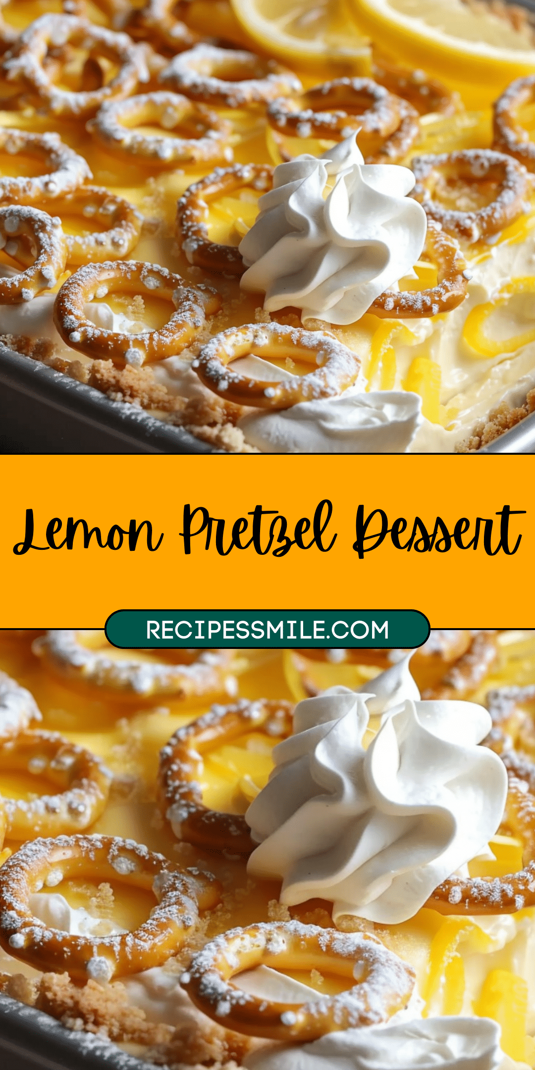 Lemon Pretzel Dessert - Recipes Smile