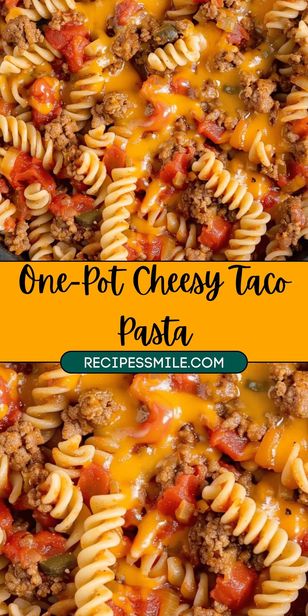 One-Pot Cheesy Taco Pasta - Recipes Smile