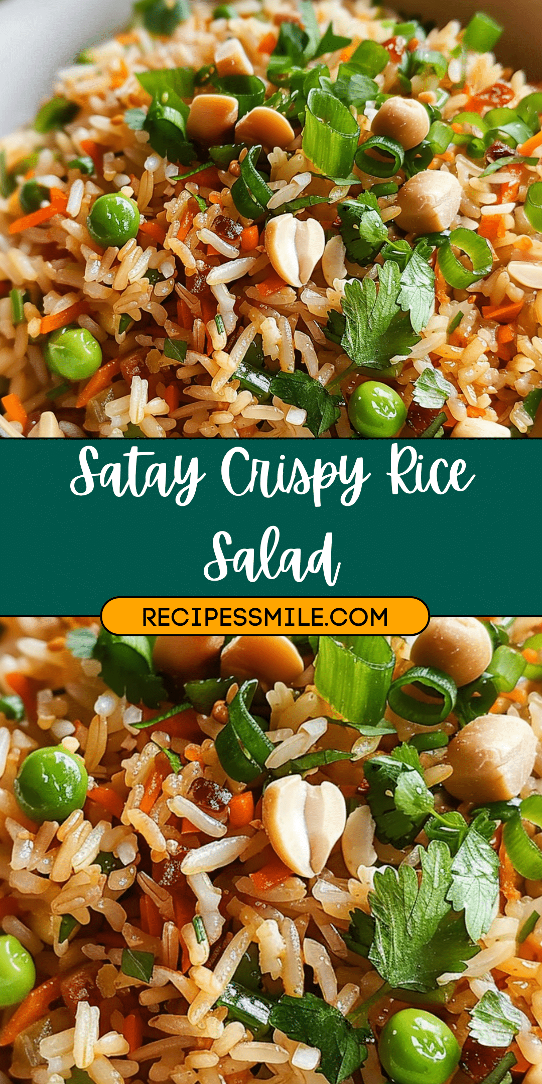 Satay Crispy Rice Salad - Recipes Smile