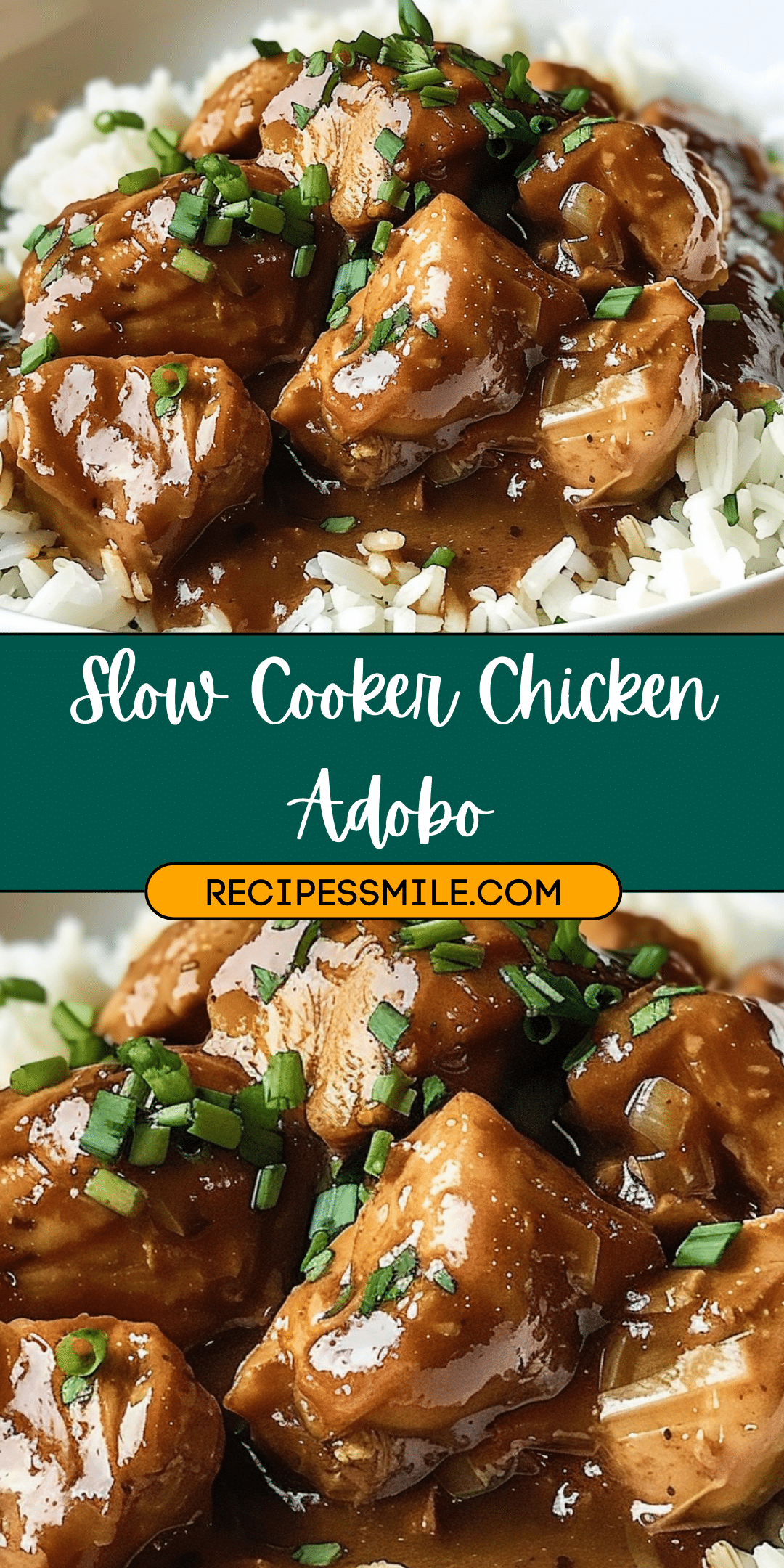 Slow Cooker Chicken Adobo - Recipes Smile