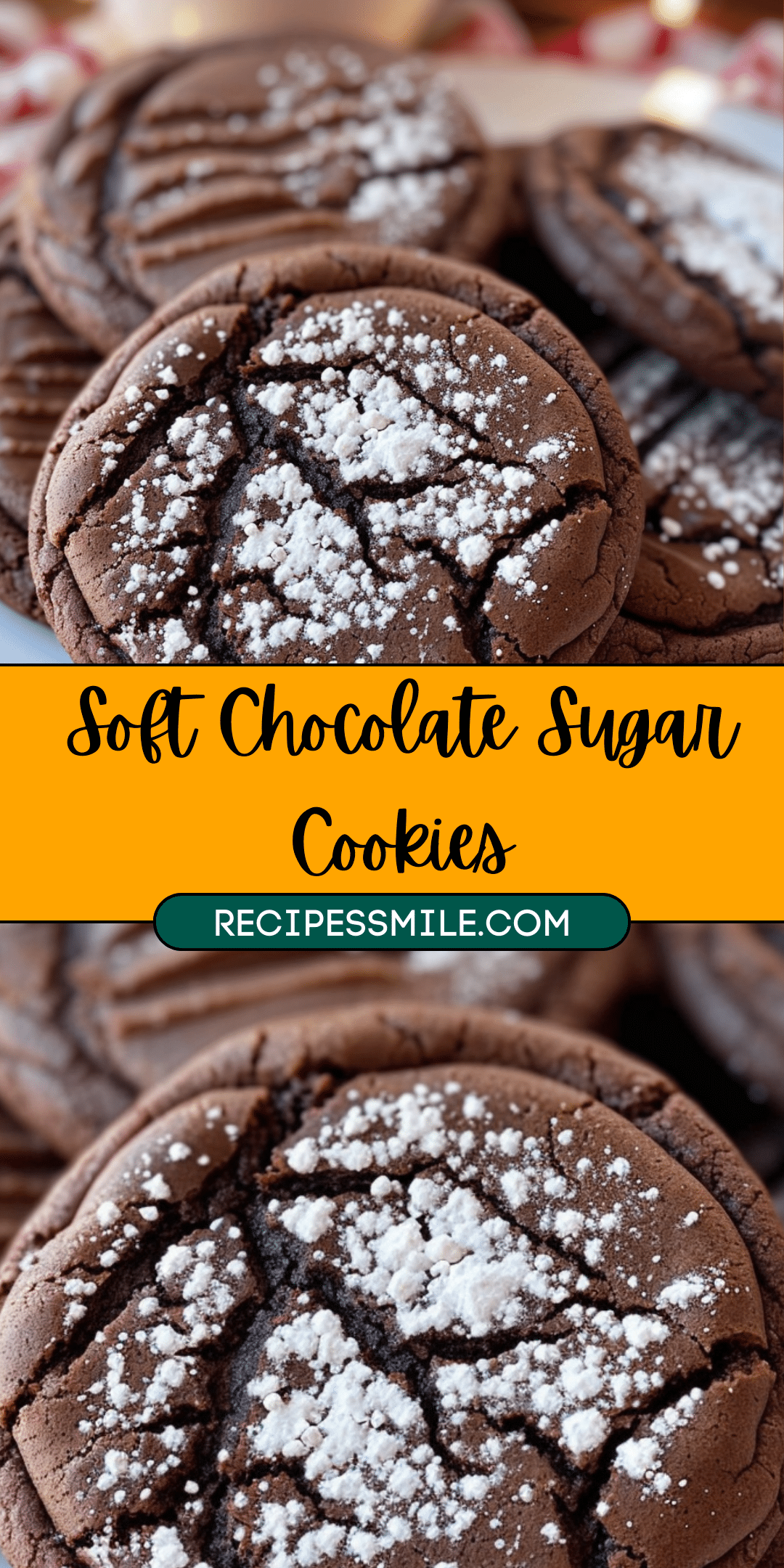 Soft Chocolate Sugar Cookies - Recipes Smile
