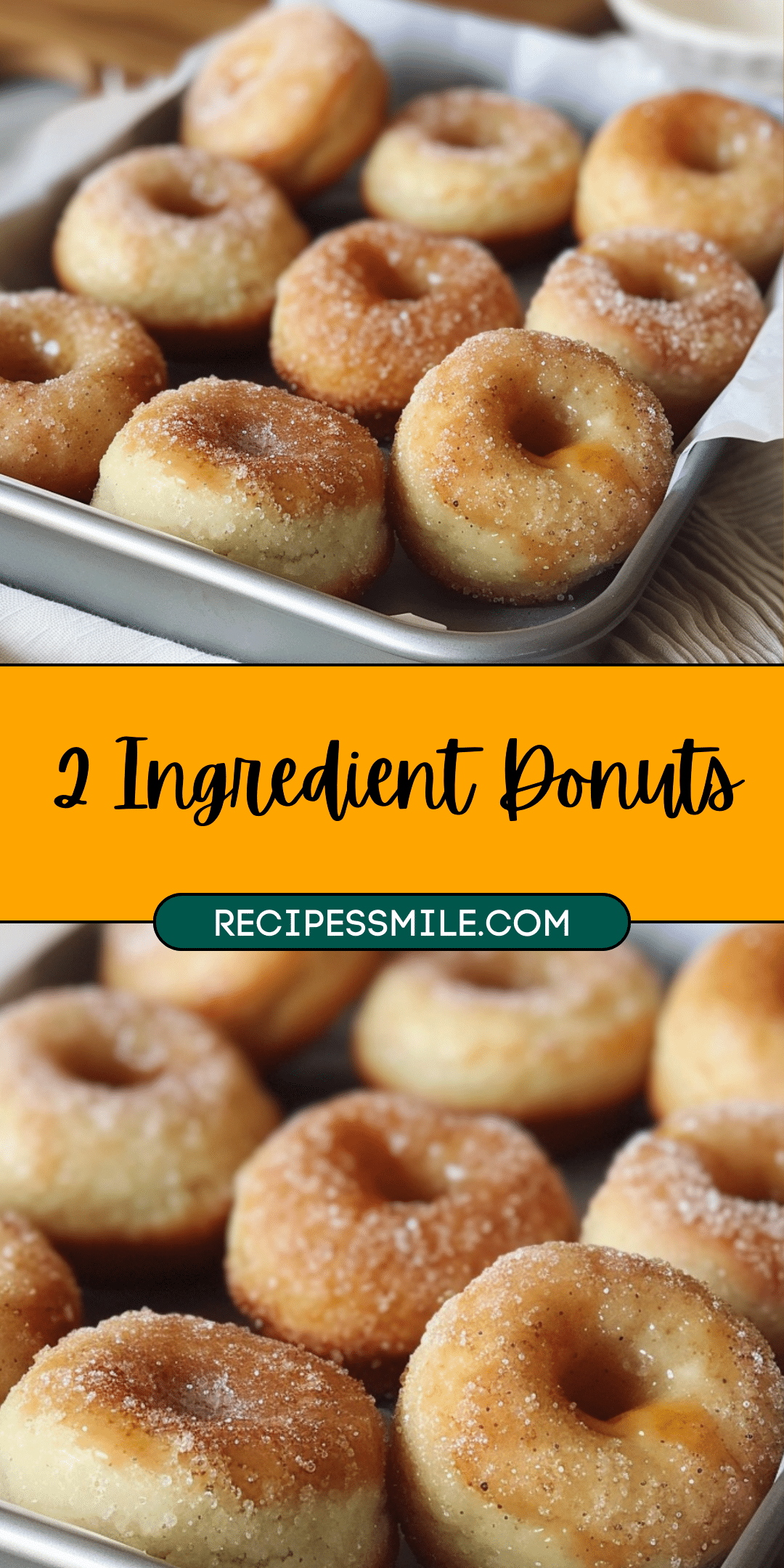 2 Ingredient Donuts - Recipes Smile