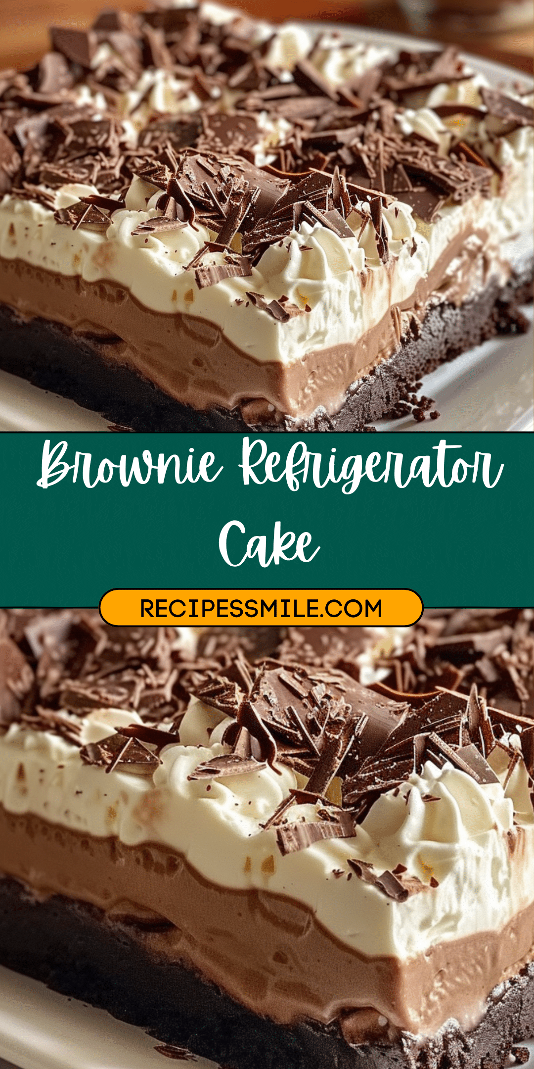 Brownie Refrigerator Cake - Recipes Smile