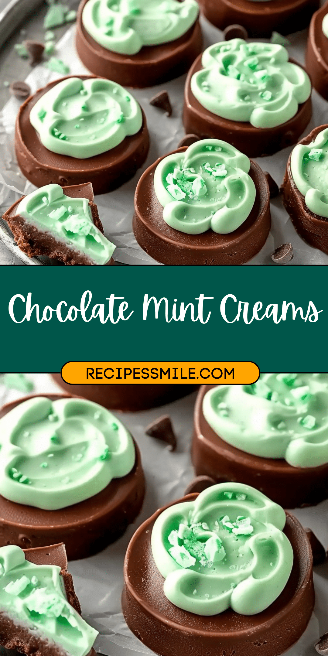 Chocolate Mint Creams - Recipes Smile
