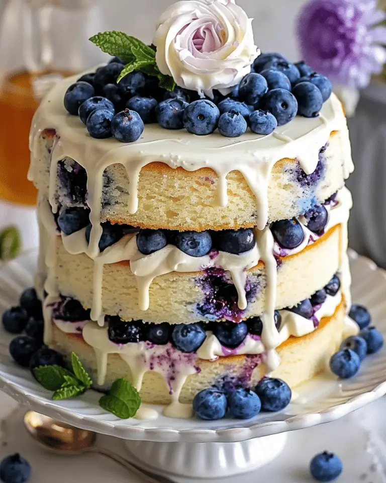 Dreamy Blueberry Shortcake Cake - Recipes Smile