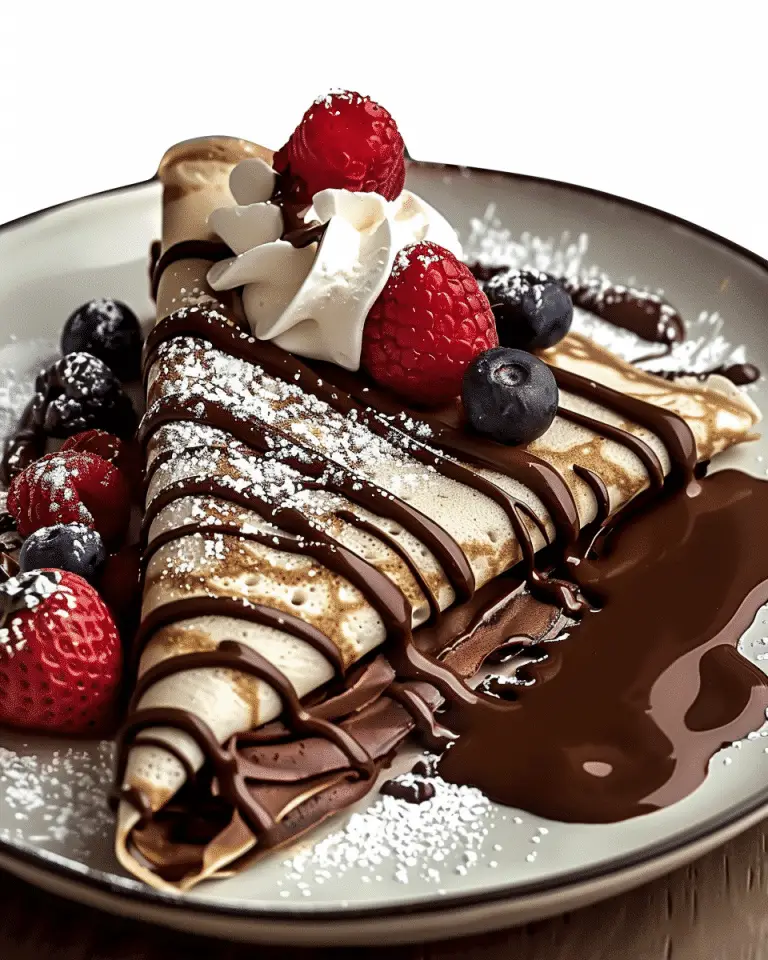 Easy Chocolate Crepes - Recipes Smile