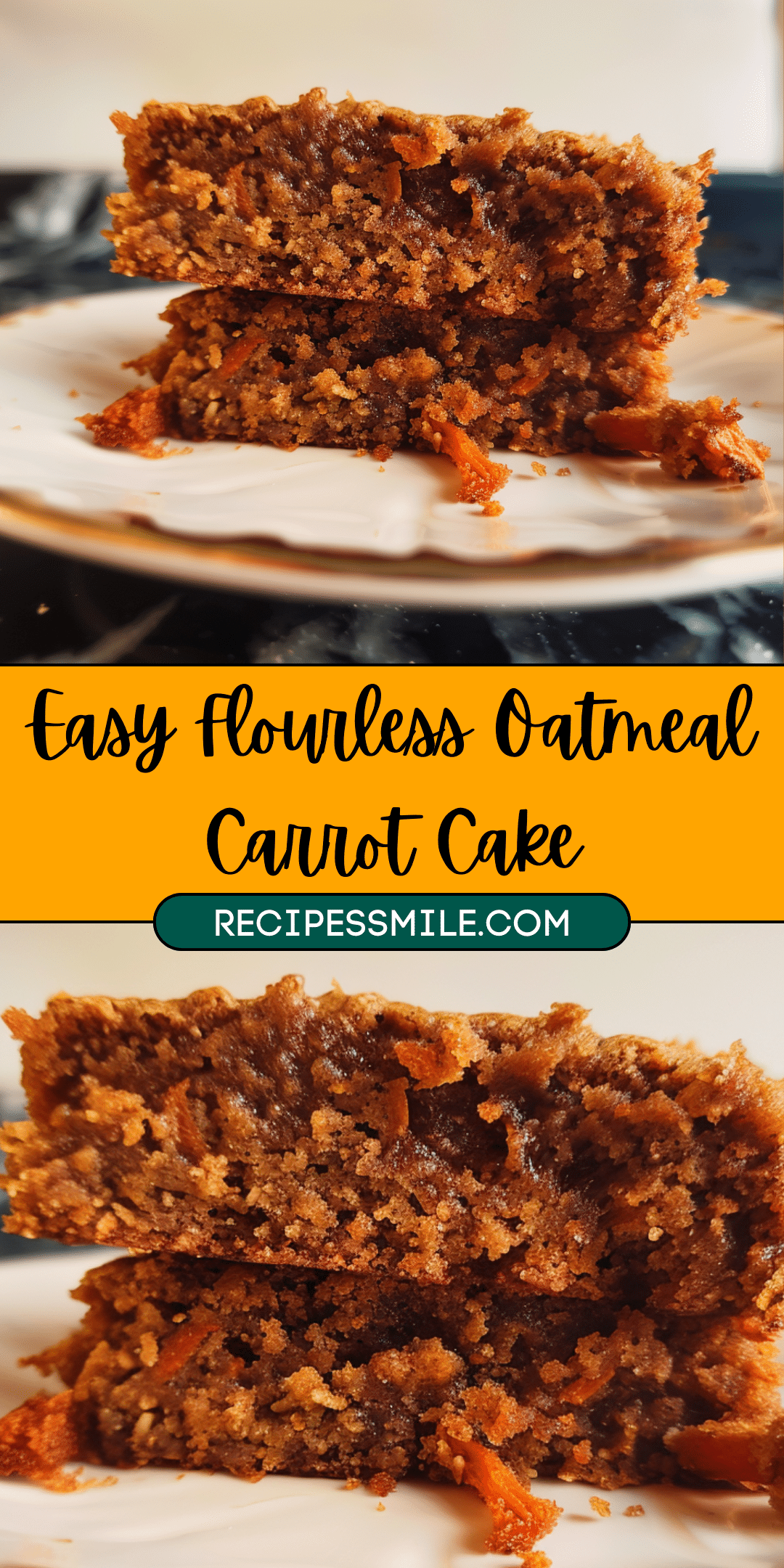 Easy Flourless Oatmeal Carrot Cake - Recipes Smile