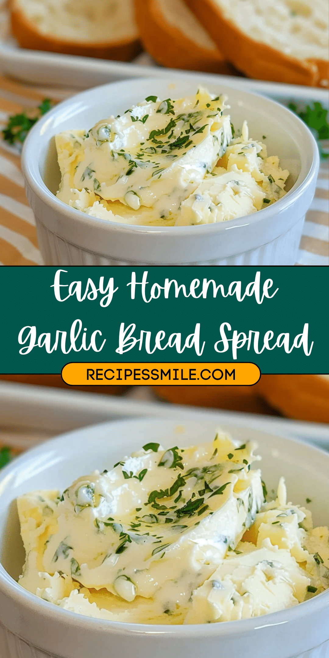Easy Homemade Garlic Bread Spread - Recipes Smile