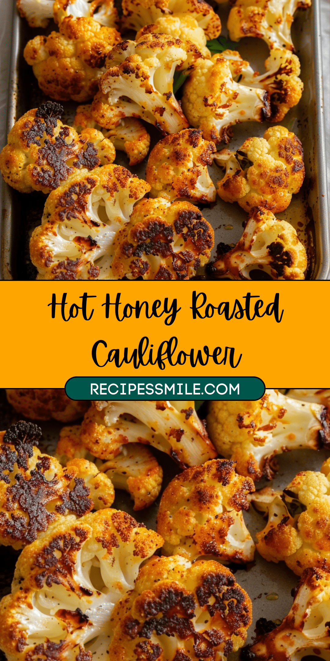Hot Honey Roasted Cauliflower - Recipes Smile