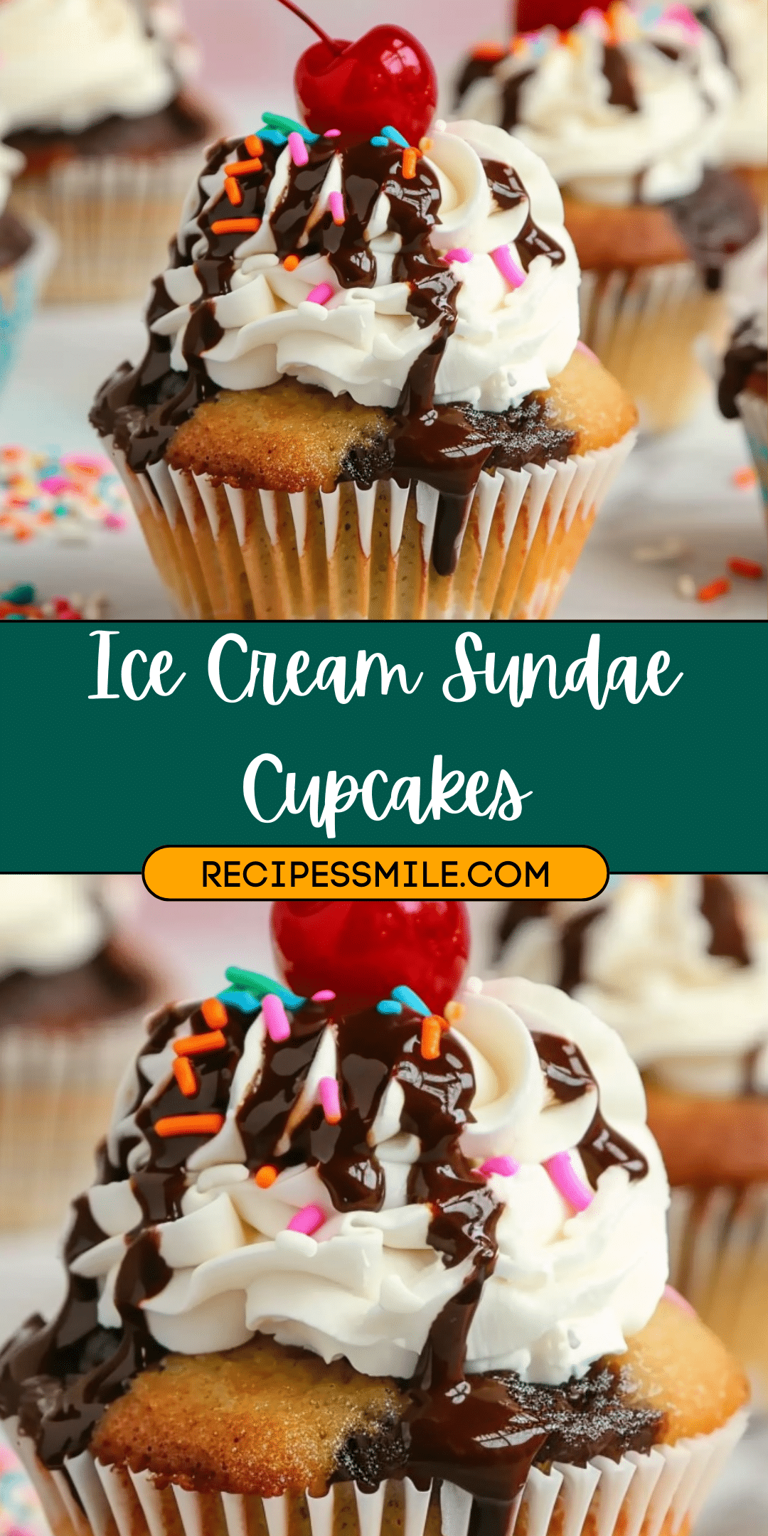 Ice Cream Sundae Cupcakes - Recipes Smile