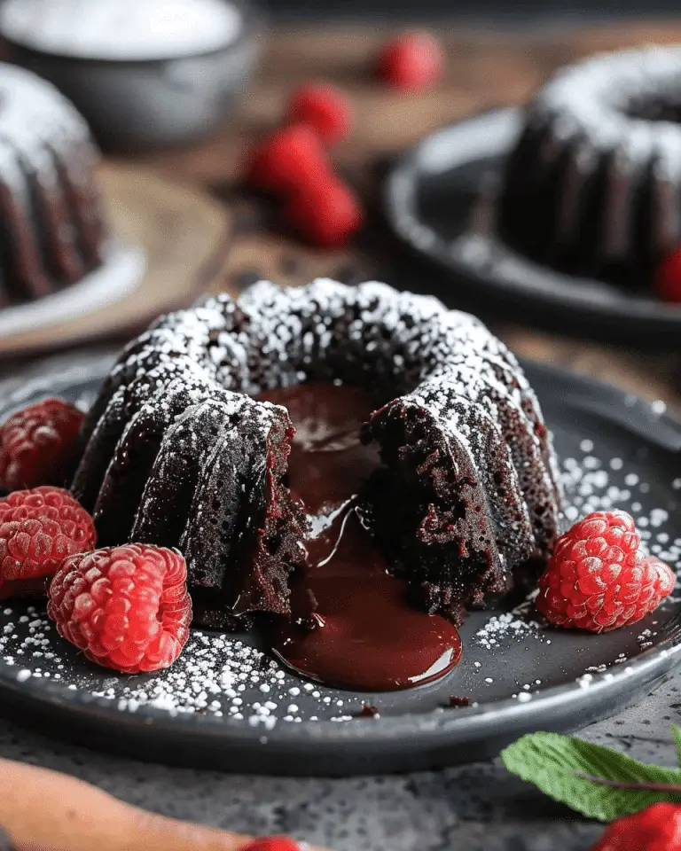 Mini Chocolate Lava Bundt Cakes - Recipes Smile