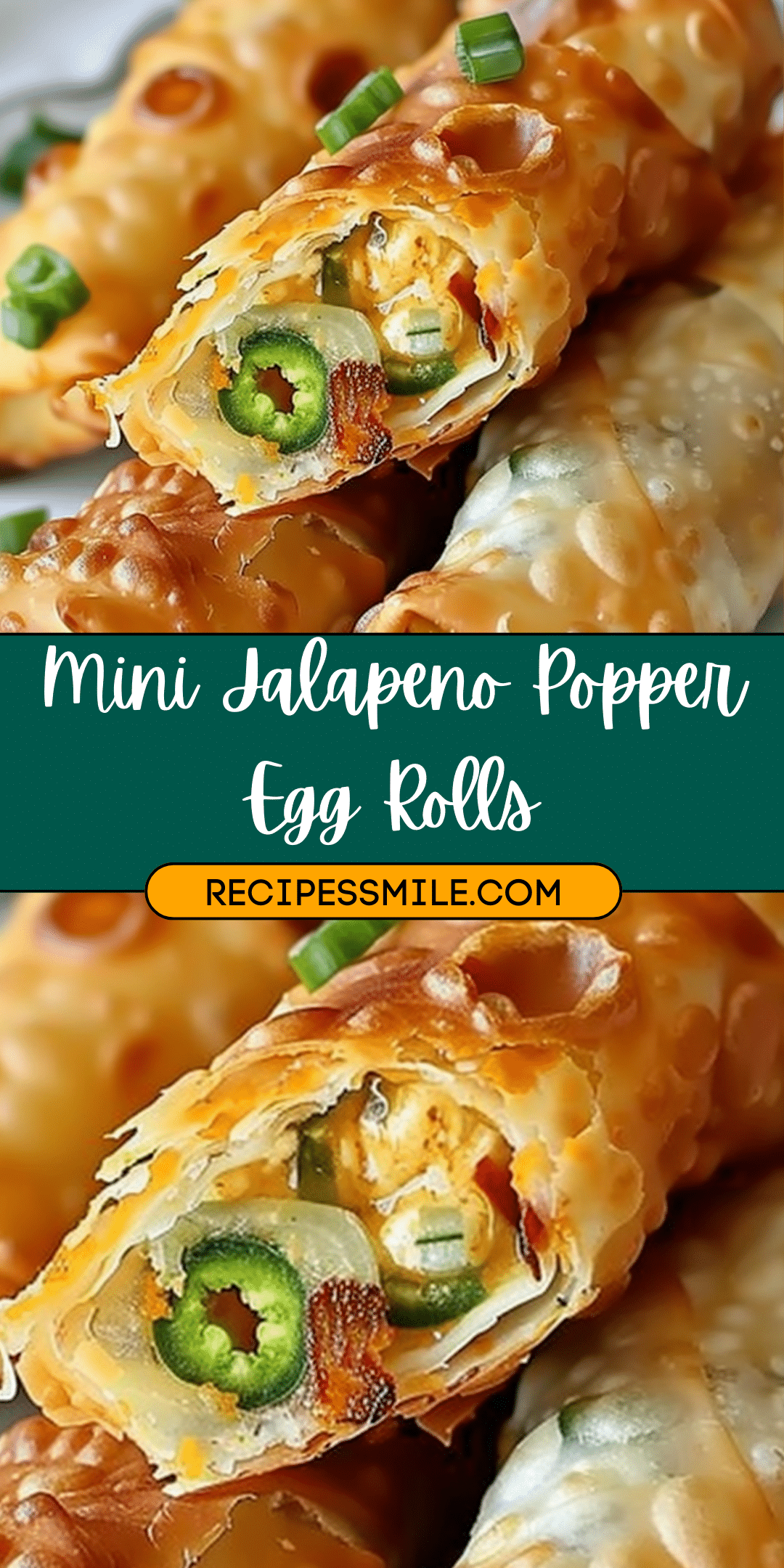 Mini Jalapeno Popper Egg Rolls - Recipes Smile