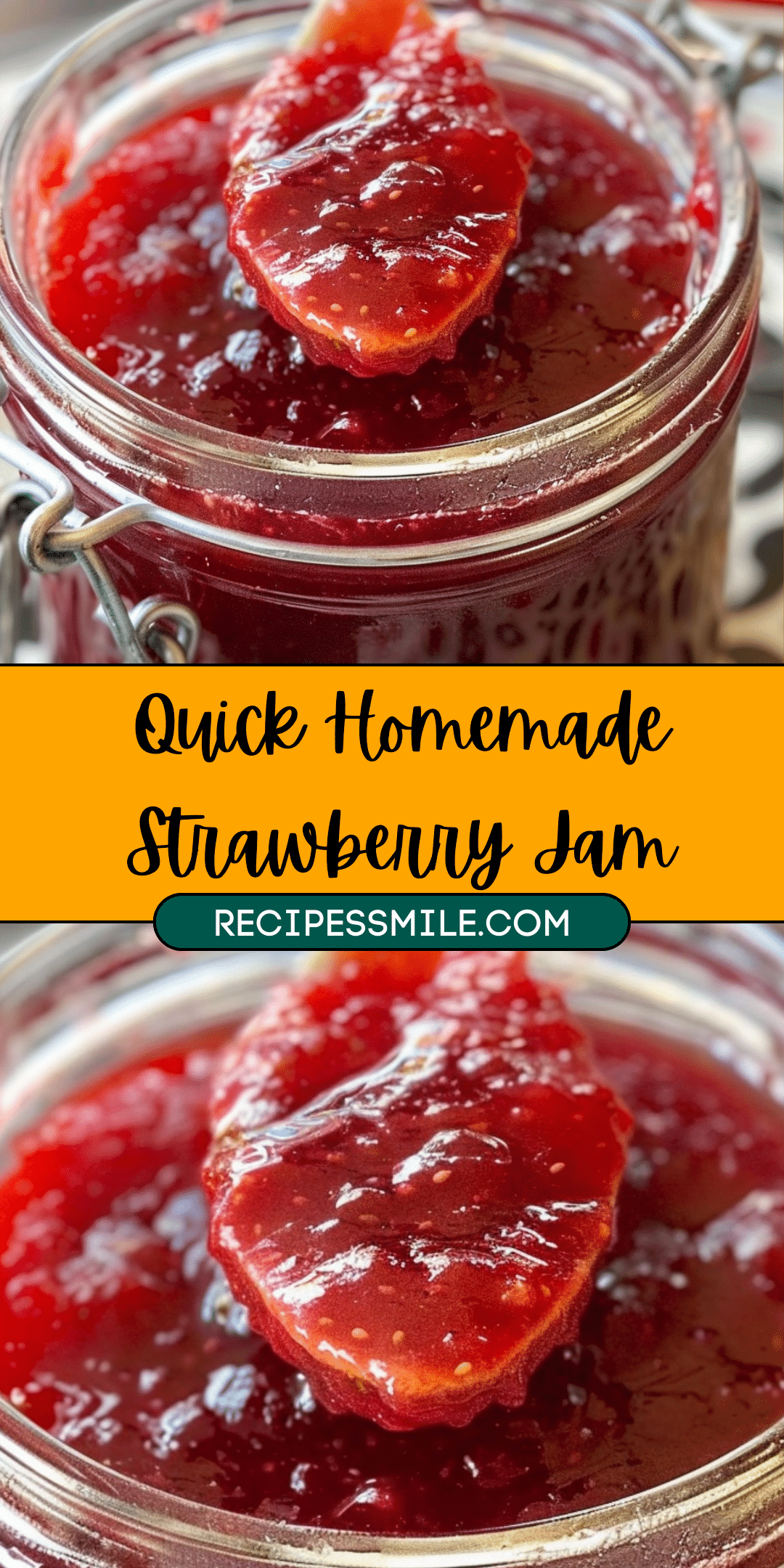 Quick Homemade Strawberry Jam - Recipes Smile