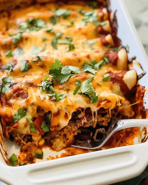 Shredded Beef Enchiladas - Recipes Smile