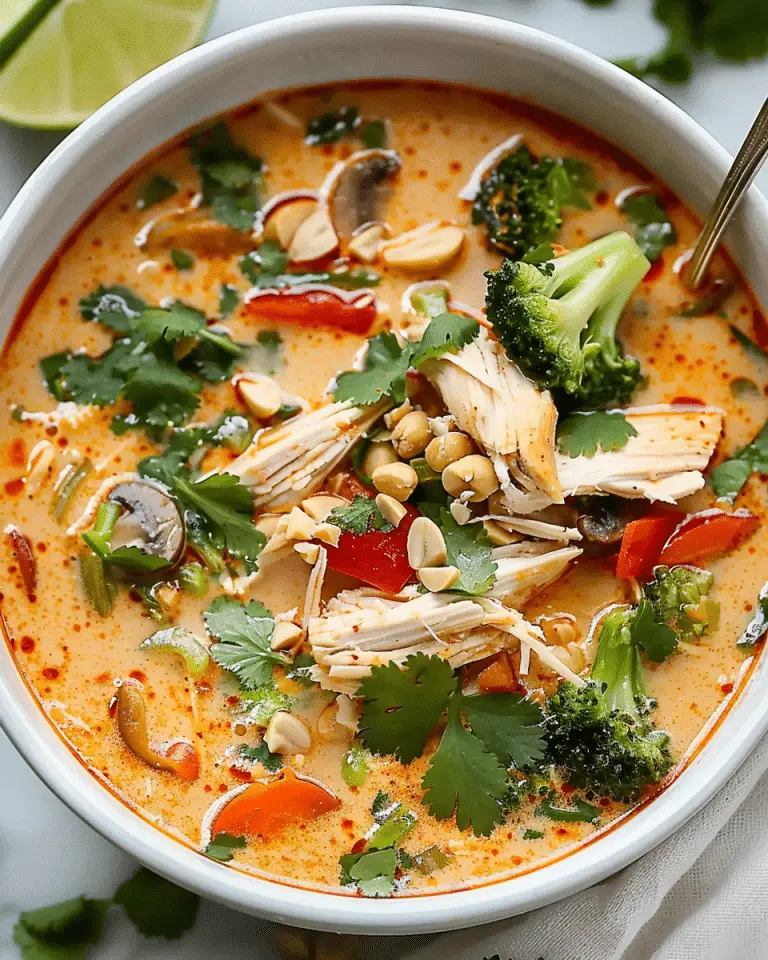 Slow Cooker Thai Coconut Chicken Soup - Recipes Smile