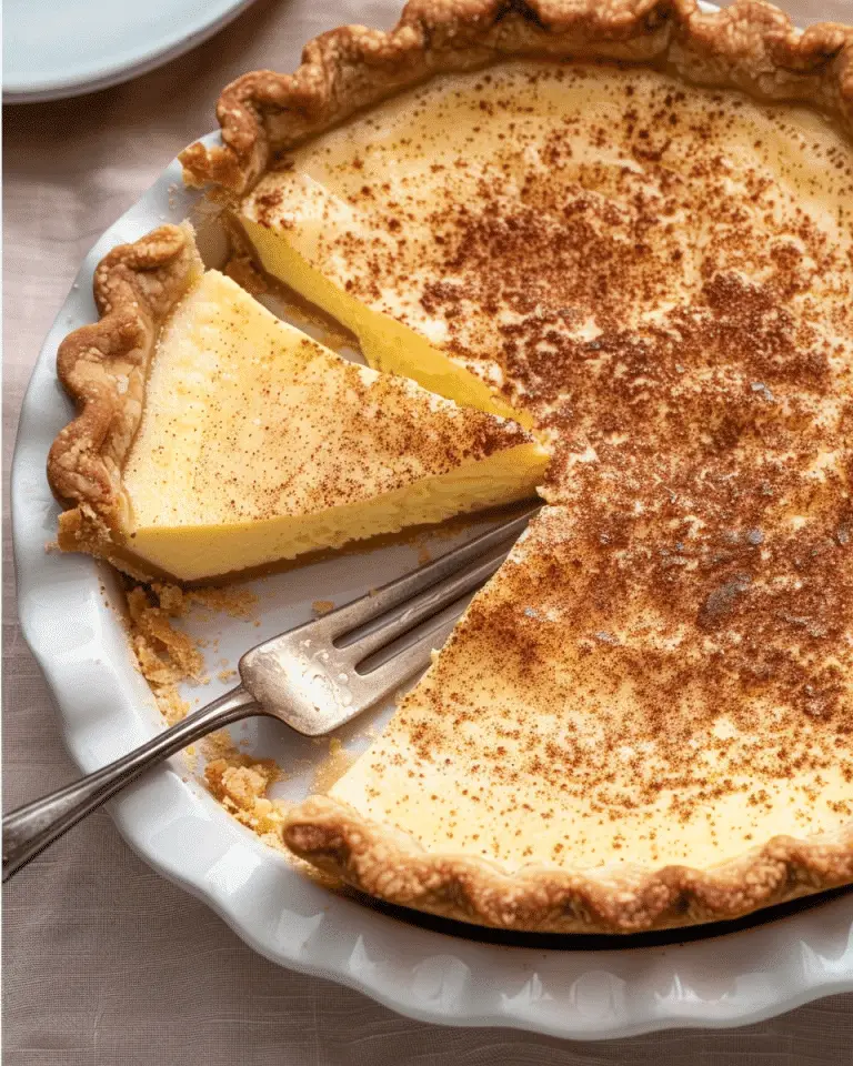 Classic Vanilla Custard Pie - Recipes Smile