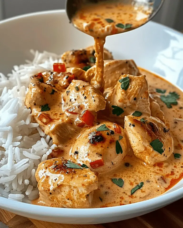 Creamy Paprika Chicken with Tender Rice in a Velvety Sauce - Recipes Smile
