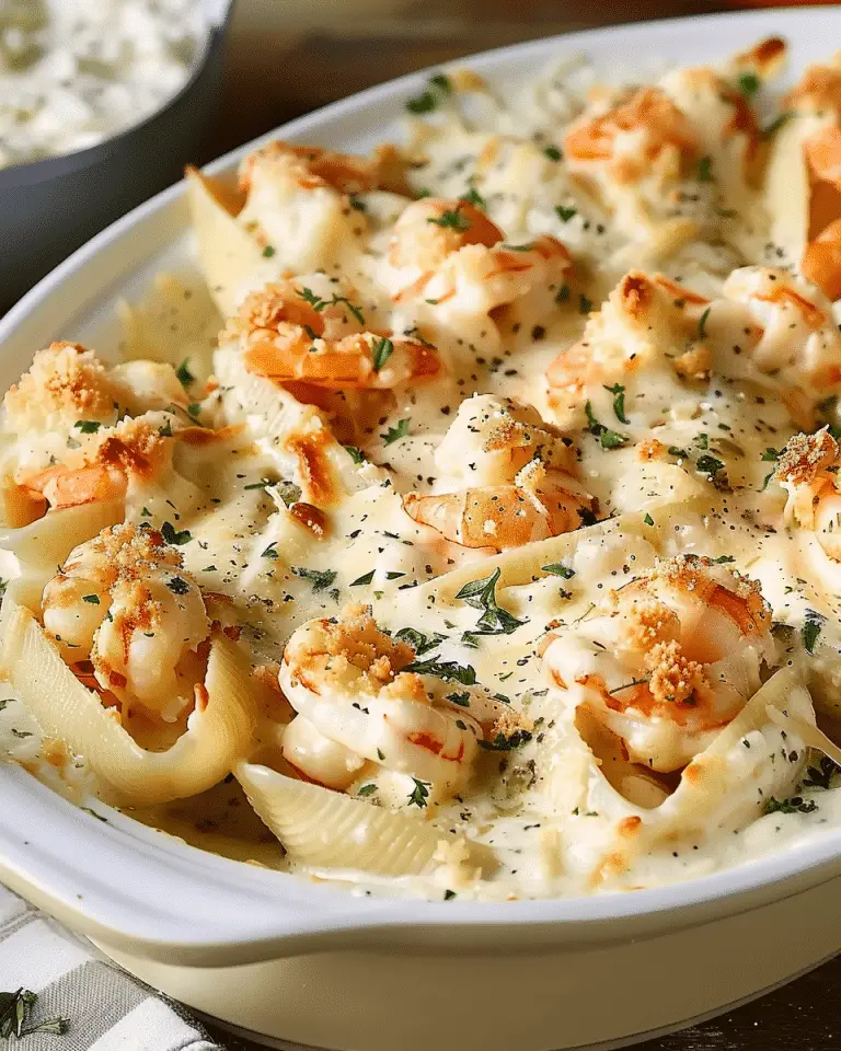 Creamy Seafood Stuffed Shells - Recipes Smile