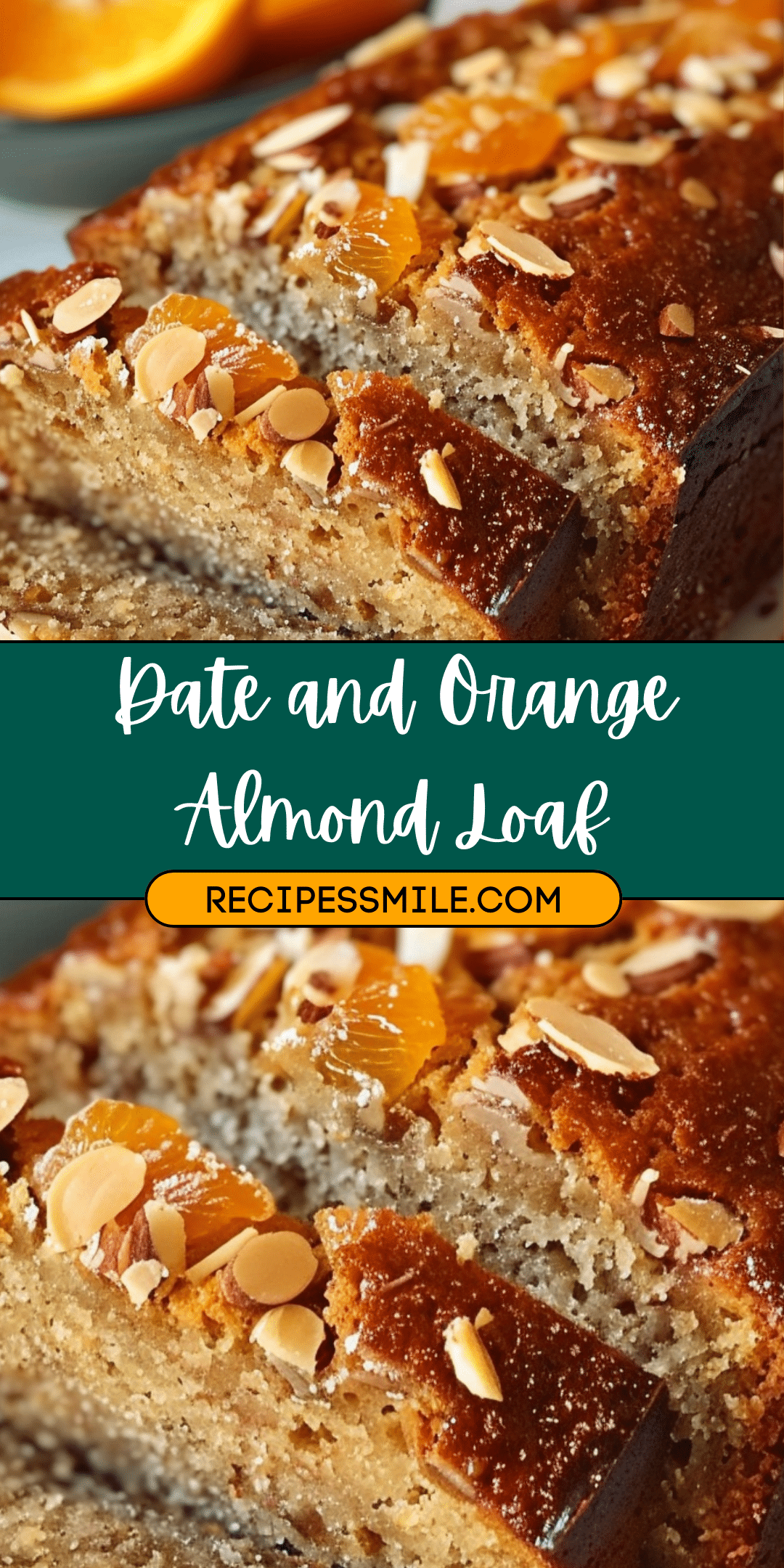 Date and Orange Almond Loaf - Recipes Smile