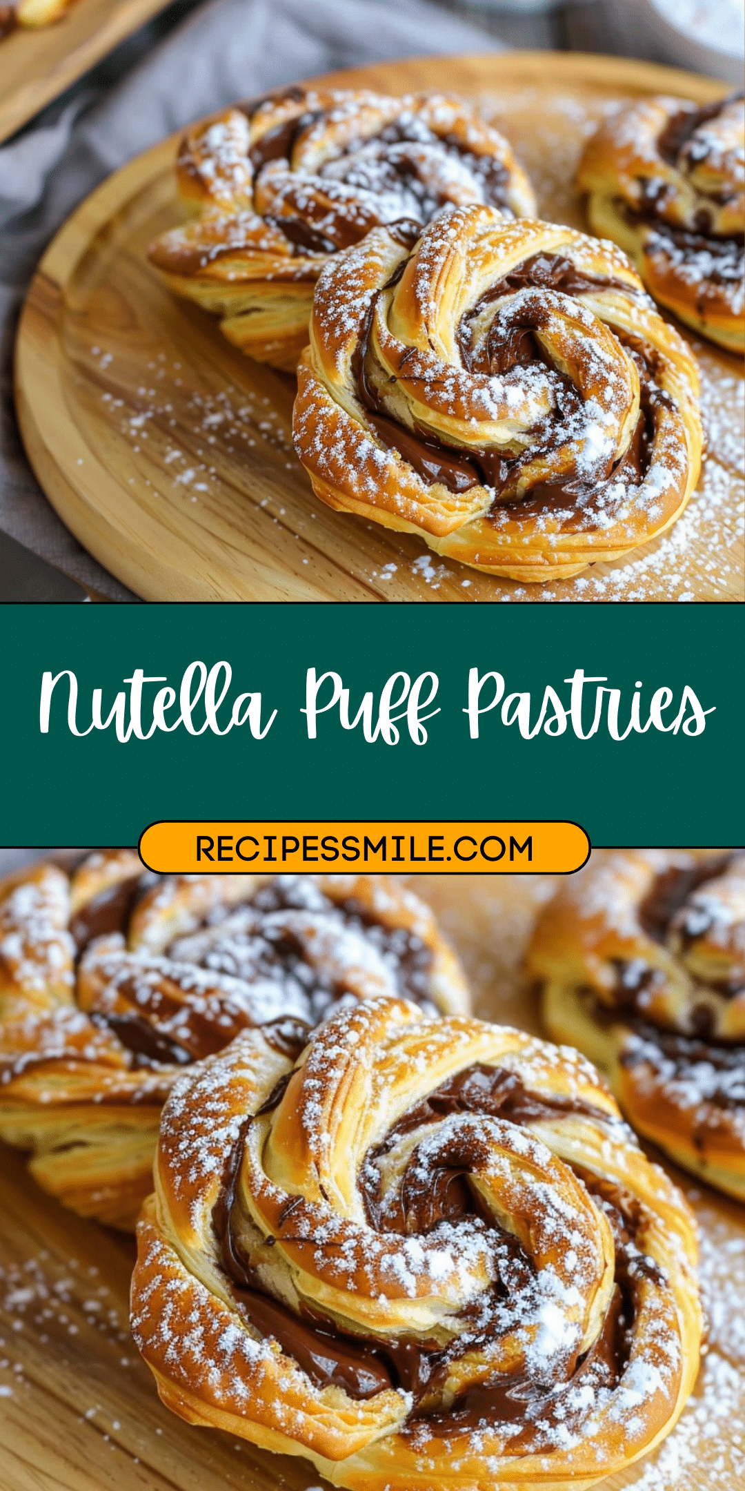 Nutella Puff Pastries - Recipes Smile