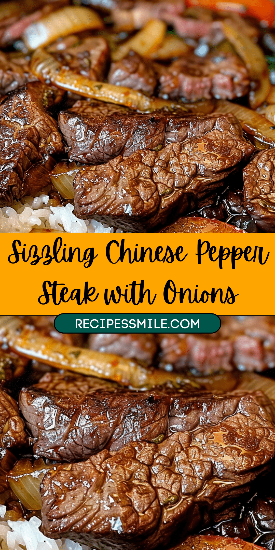 Sizzling Chinese Pepper Steak with Onions - Recipes Smile