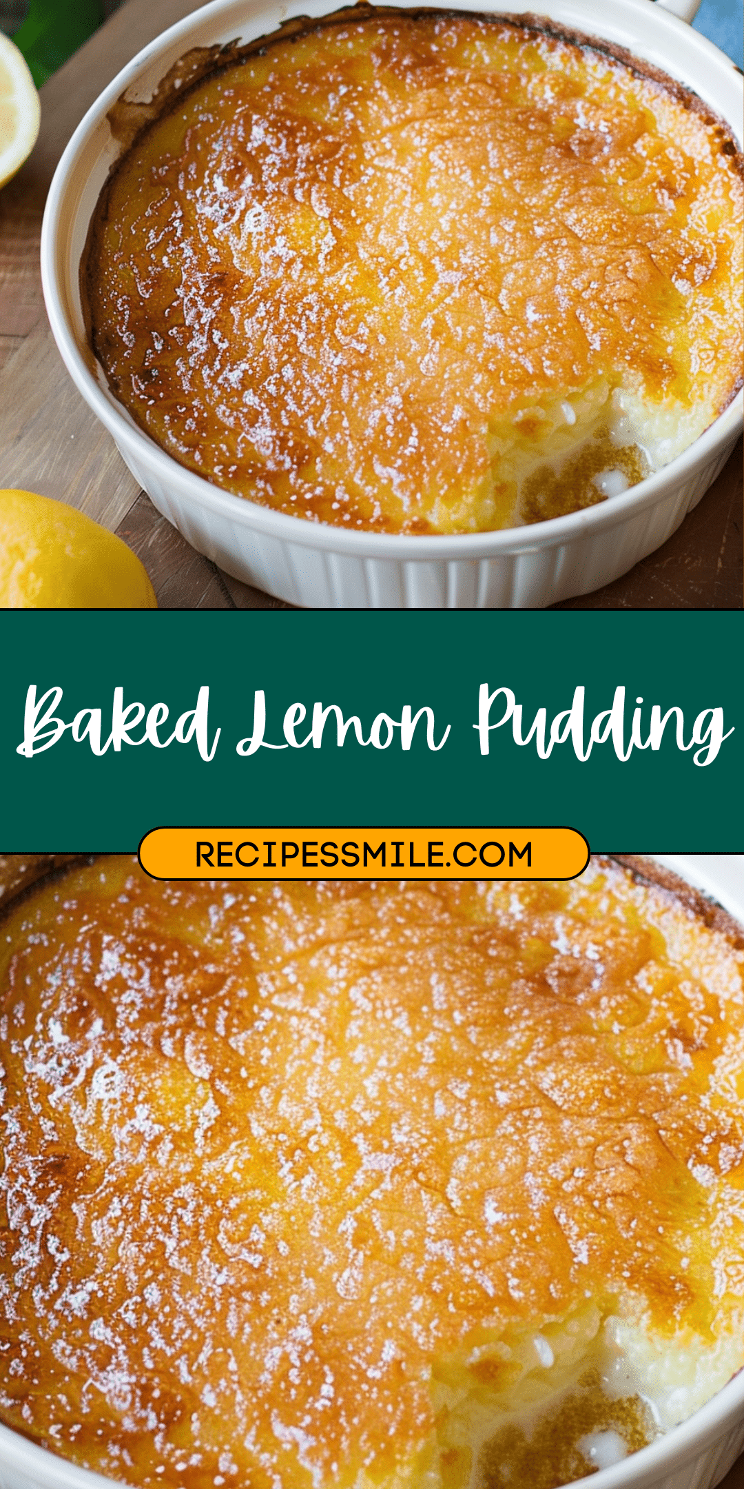 Baked Lemon Pudding - Recipes Smile