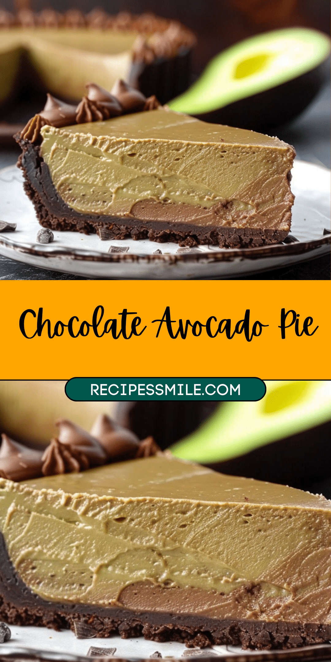 Chocolate Avocado Pie - Recipes Smile