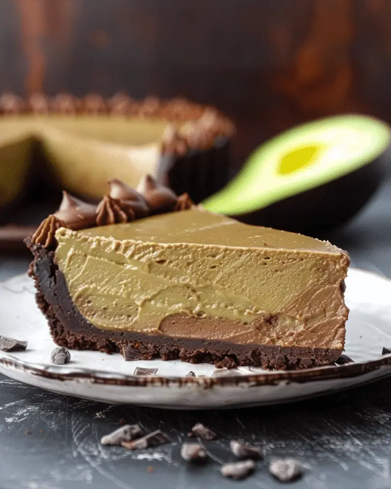 Chocolate Avocado Pie - Recipes Smile