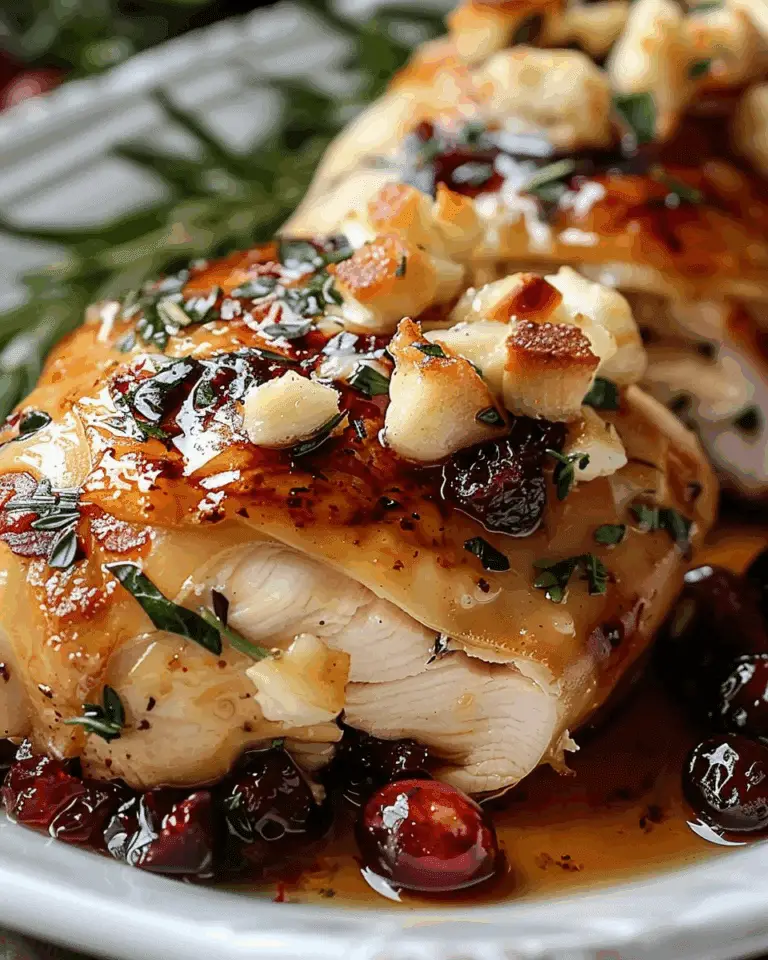 Cranberry and Brie Stuffed Chicken - Recipes Smile