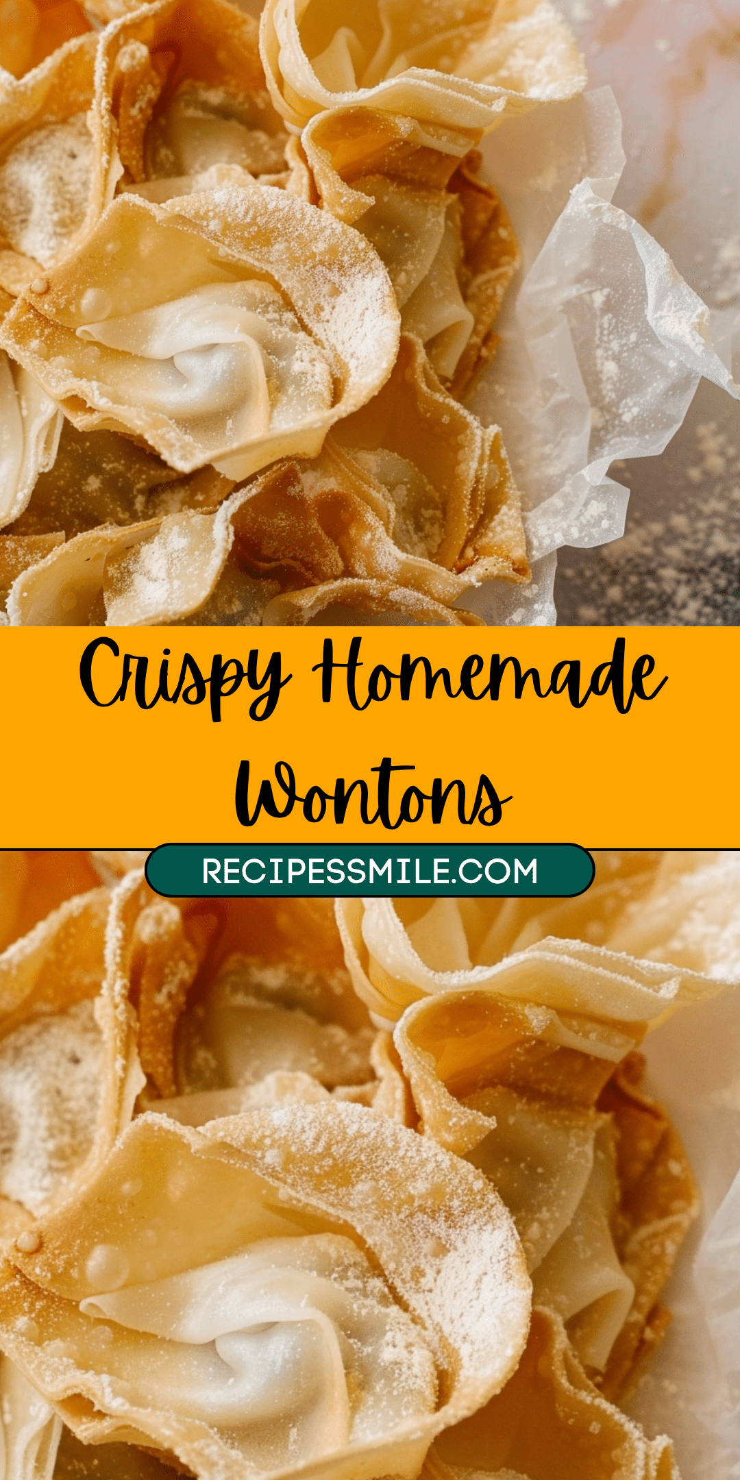 Crispy Homemade Wontons - Recipes Smile