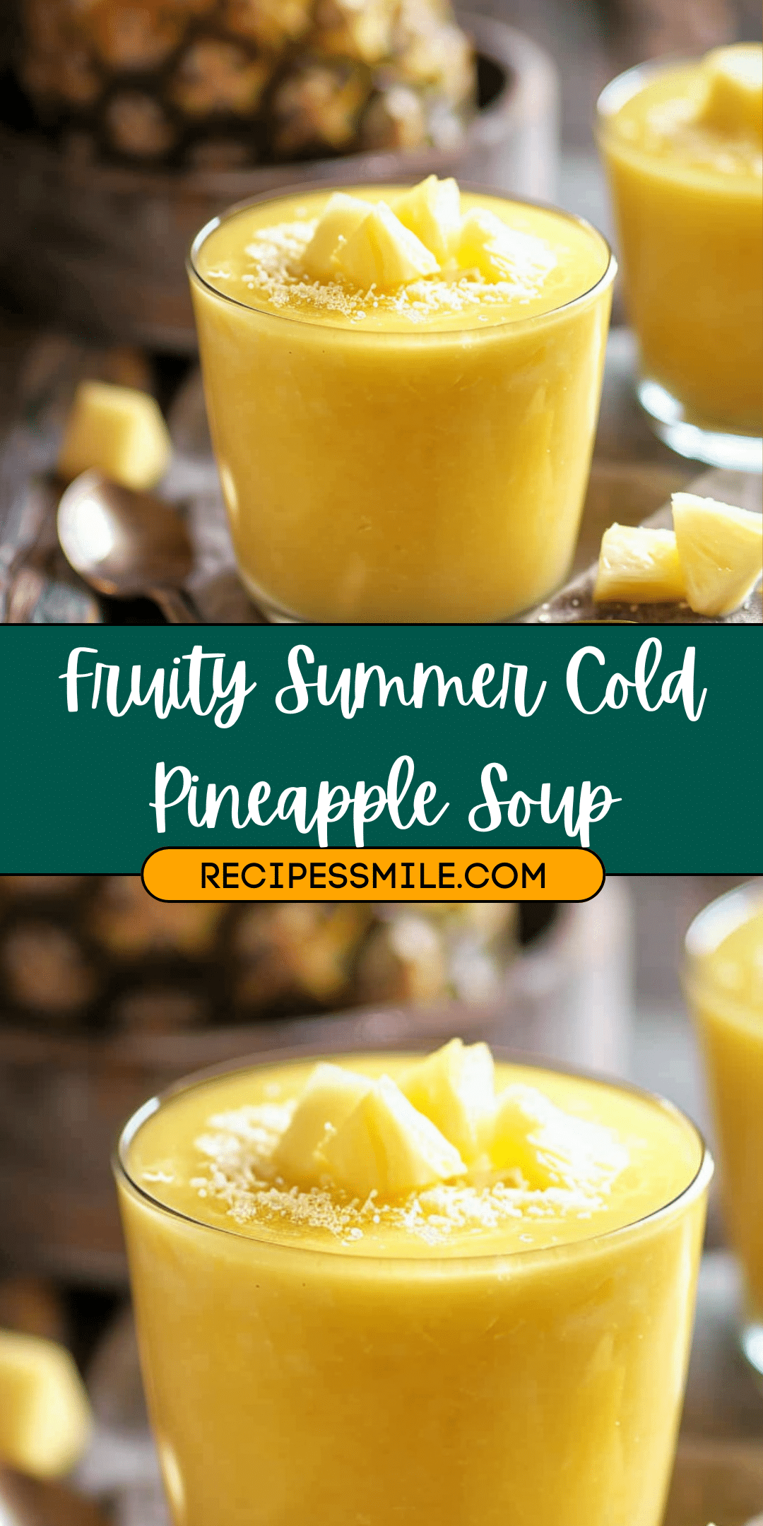 Fruity Summer Cold Pineapple Soup - Recipes Smile