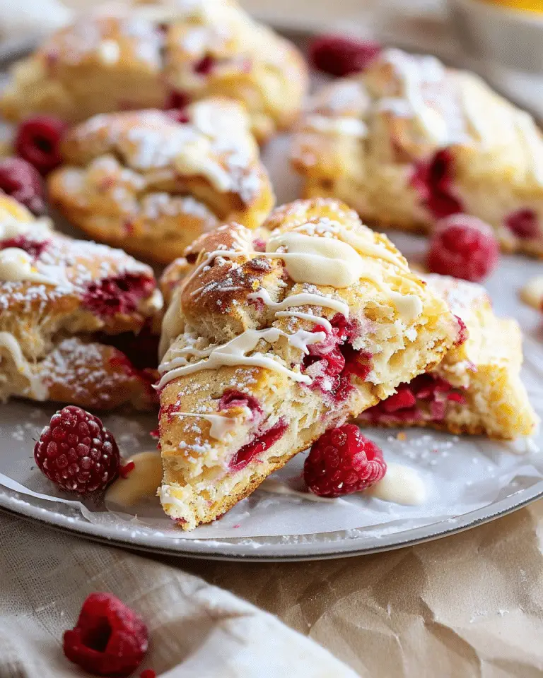 Lemon Raspberry Scones - Recipes Smile