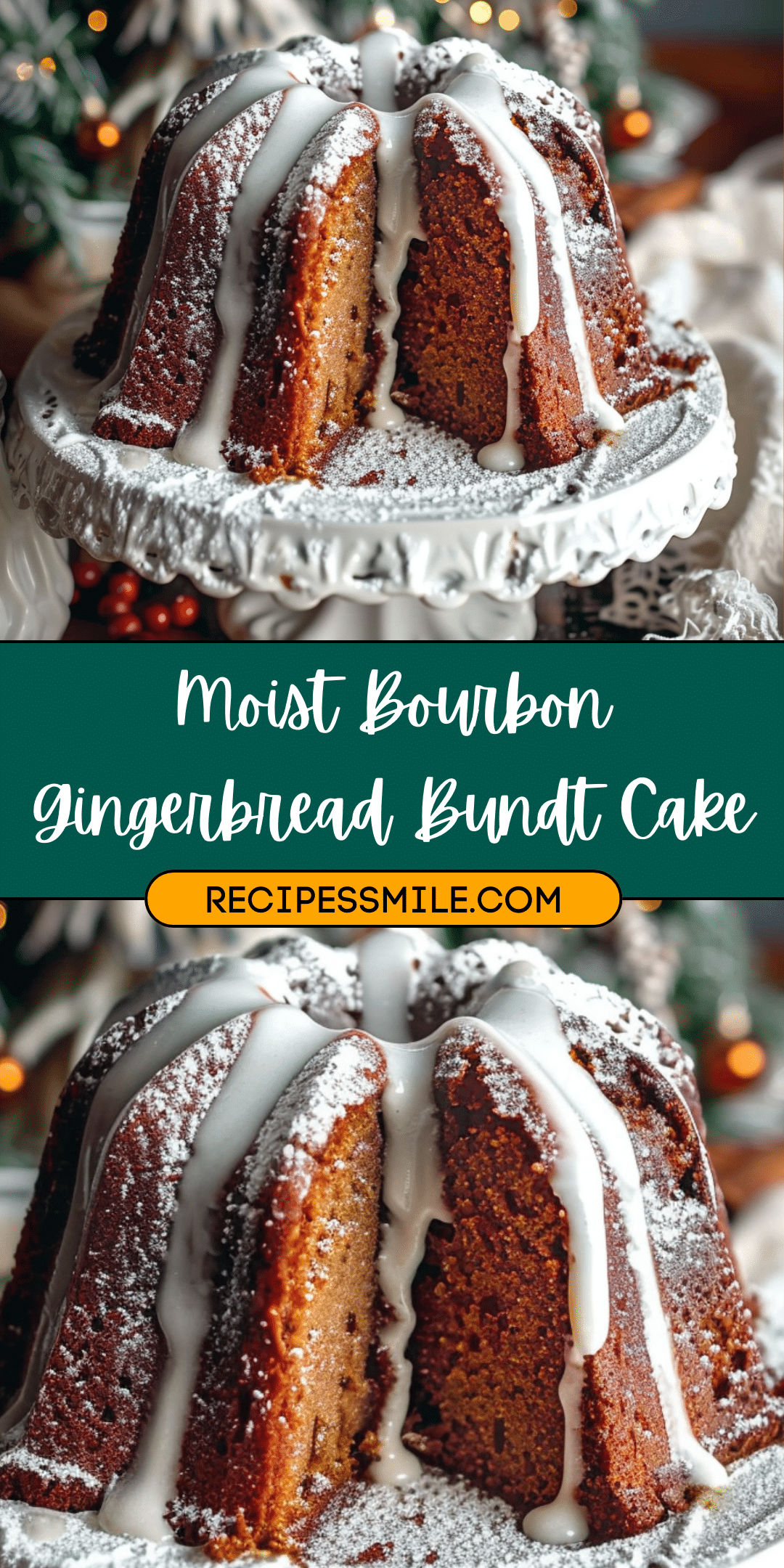 Moist Bourbon Gingerbread Bundt Cake - Recipes Smile