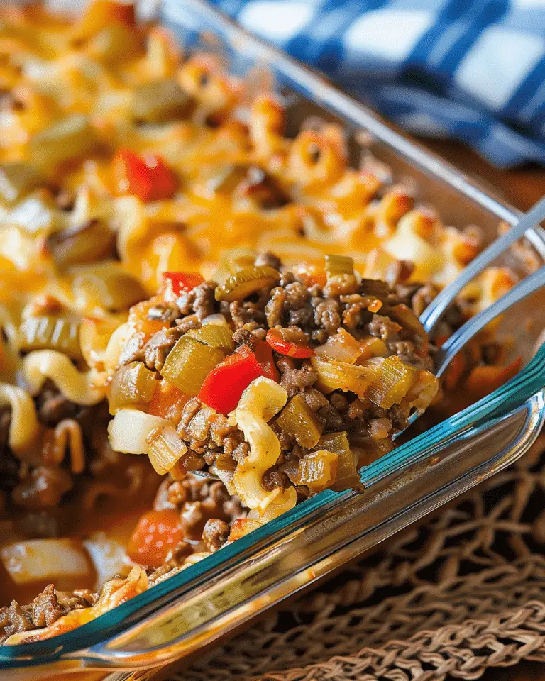 Southern Five Layer Beef Casserole - Recipes Smile