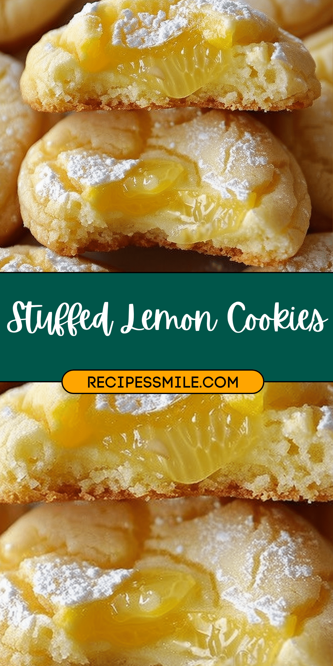 Stuffed Lemon Cookies - Recipes Smile