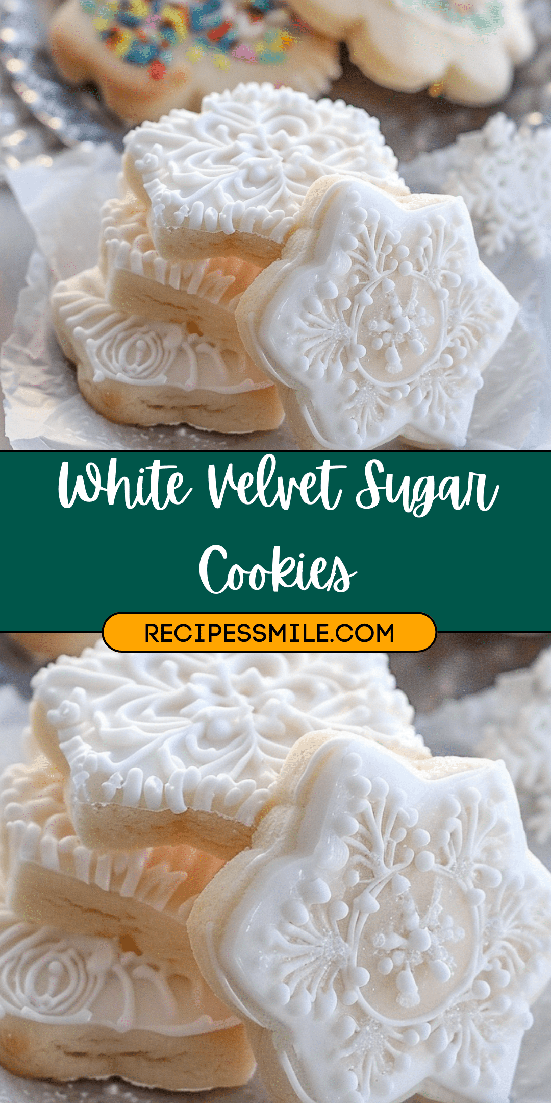 White Velvet Sugar Cookies - Recipes Smile
