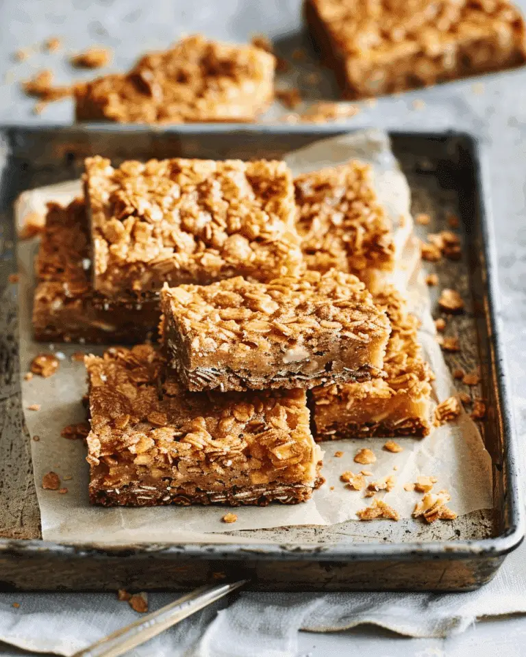 Condensed Milk ANZAC Biscuit Slab - Recipes Smile