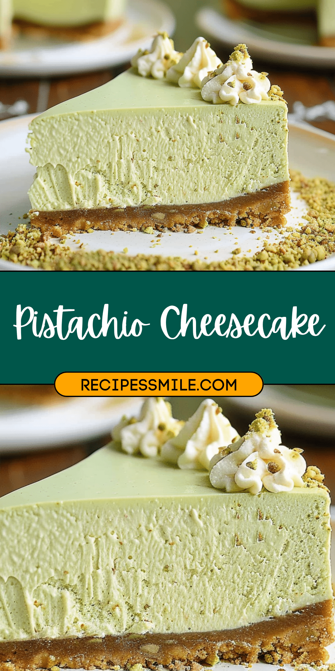 Pistachio Cheesecake - Recipes Smile