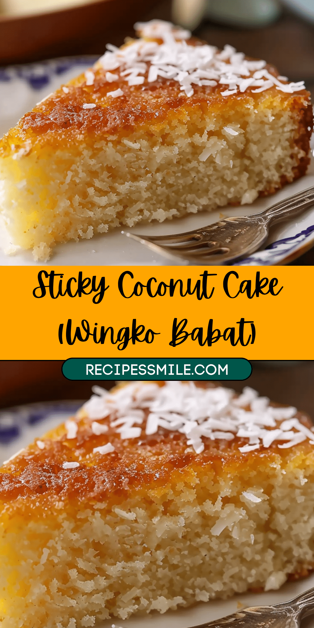 Sticky Coconut Cake (Wingko Babat) - Recipes Smile