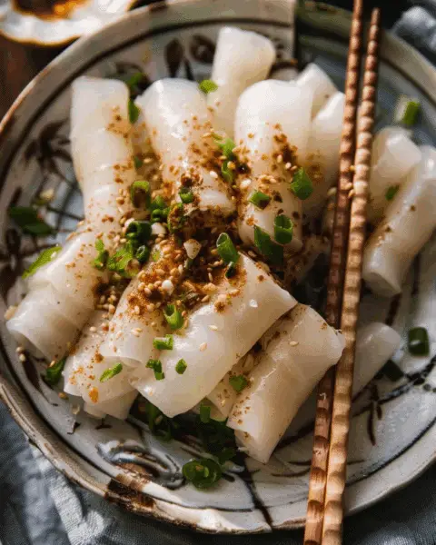 Rice Noodle Rolls (Cheung Fun) - Recipes Smile