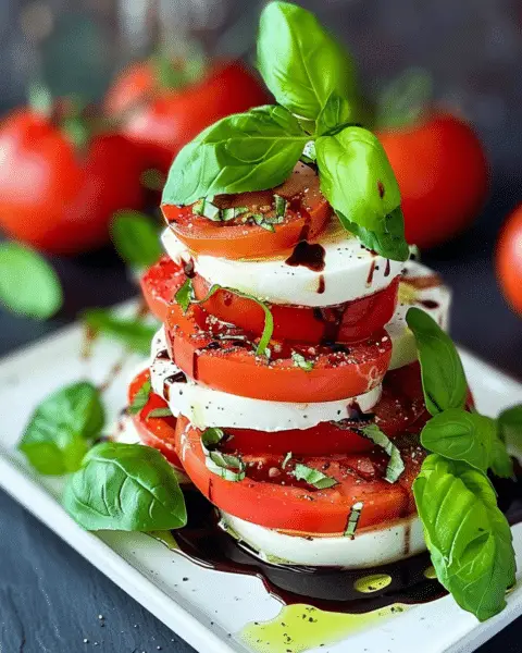 Caprese Tower - Recipes Smile