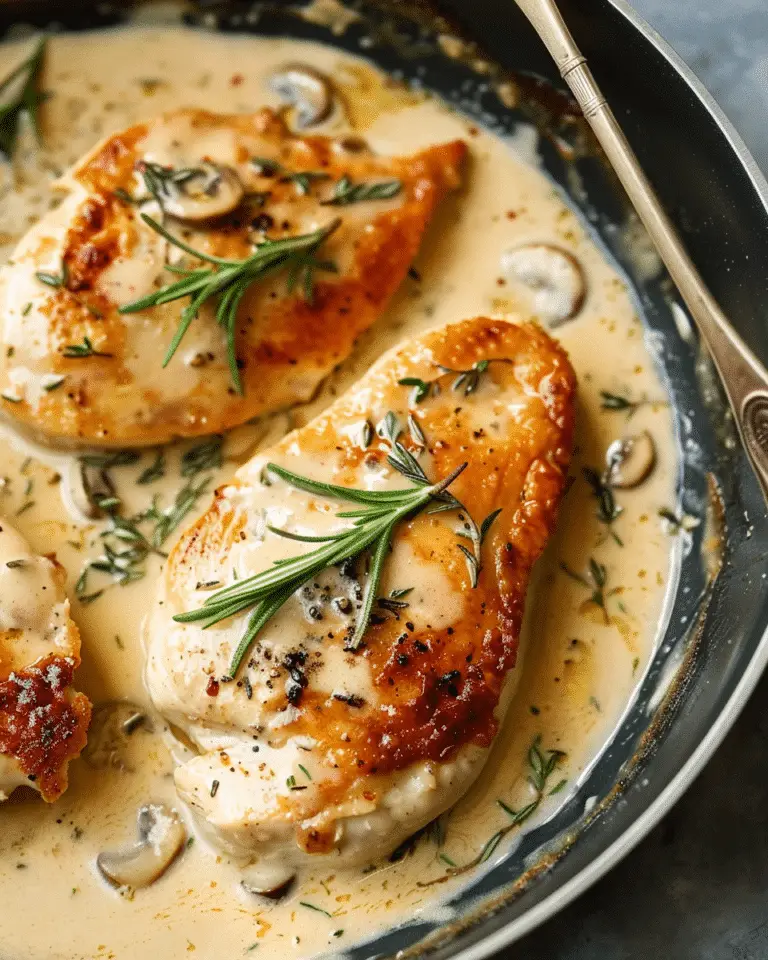 Creamy Dijon Rosemary Chicken - Recipes Smile
