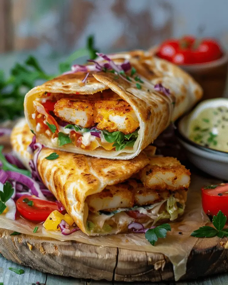 Crispy Halloumi Wraps - Recipes Smile