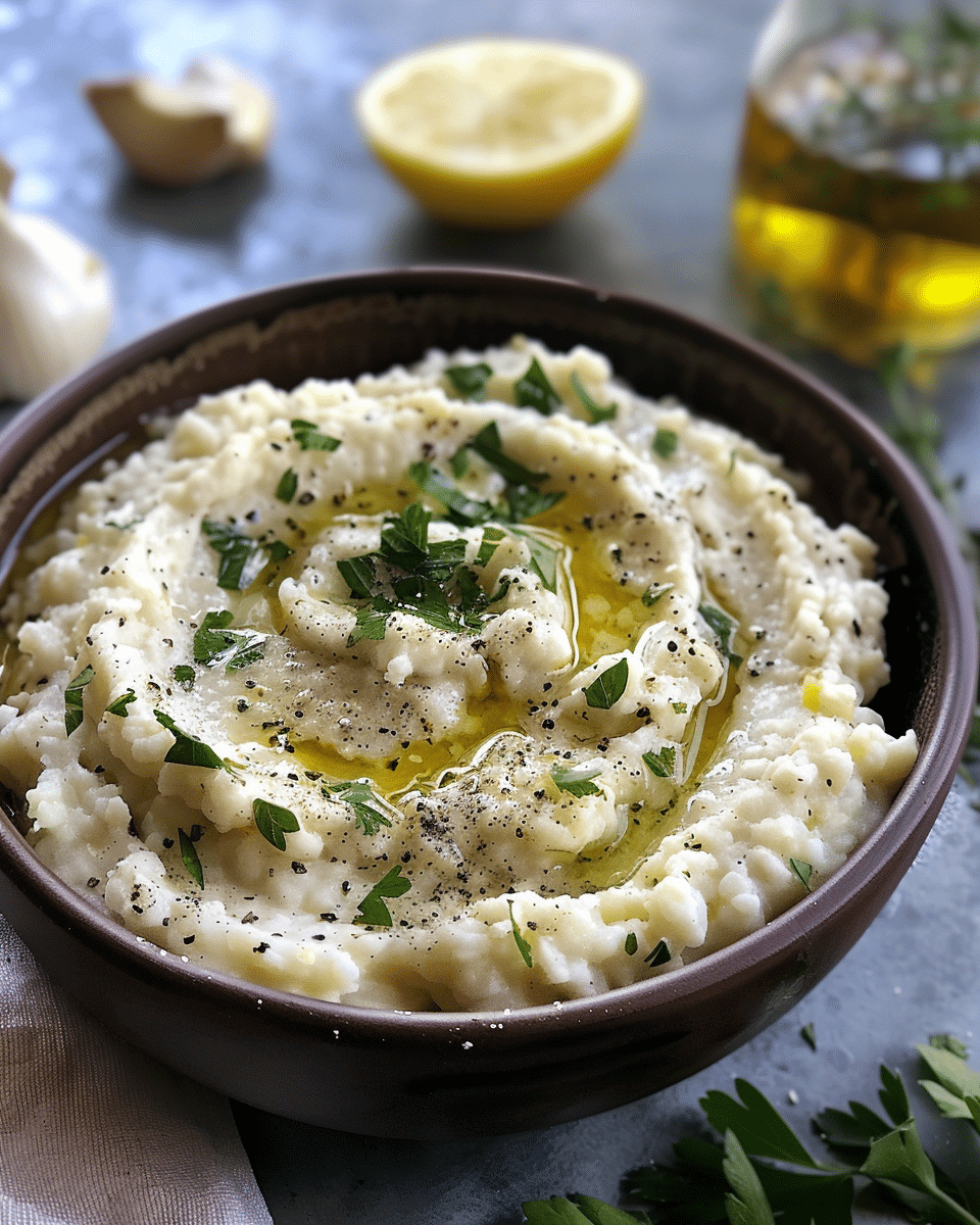 Skordalia – Greek Garlic Potato Dip - Recipes Smile
